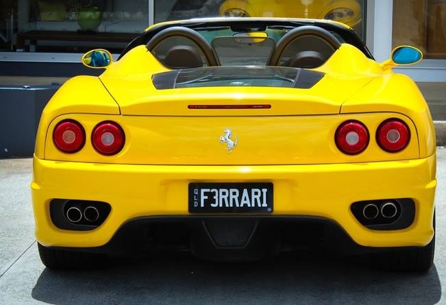 Ferrari Number Plates - Numberplates.com.au