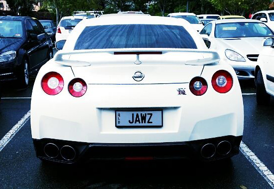 Nissan R35 GTR Number Plates - Numberplates.com.au
