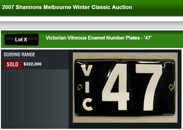 Vic Number Plate - 47 - Numberplates.com.au