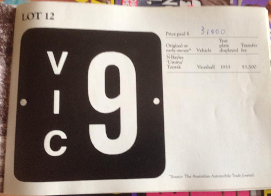 Vic Number Plate - 9 - Numberplates.com.au