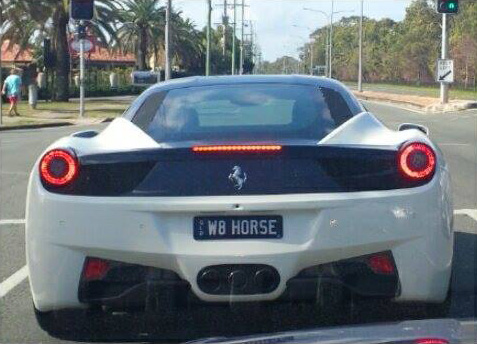 Ferrari Number Plates - Numberplates.com.au