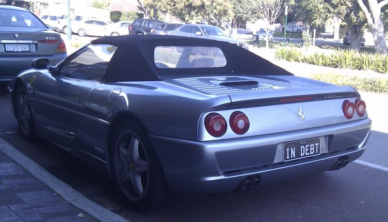 Debt related number plates - Numberplates.com.au