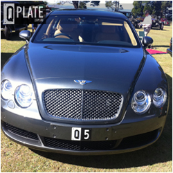 Single Digit Q Plates - Numberplates.com.au