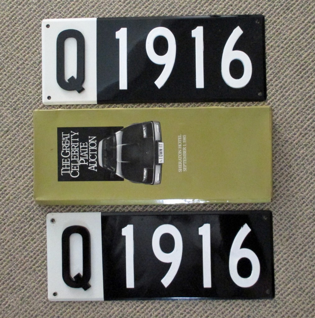 The Great Celebrity Plate Auction - Numberplates.com.au