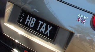 Tax related number plates - Numberplates.com.au