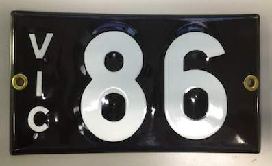 Vic Number Plate - 86 - Numberplates.com.au