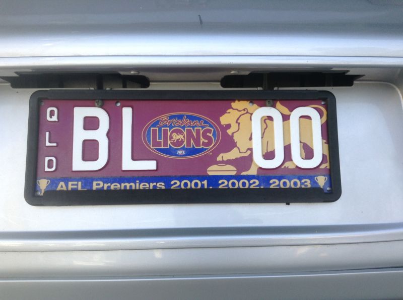 Brisbane Lions limited edition - Numberplates.com.au